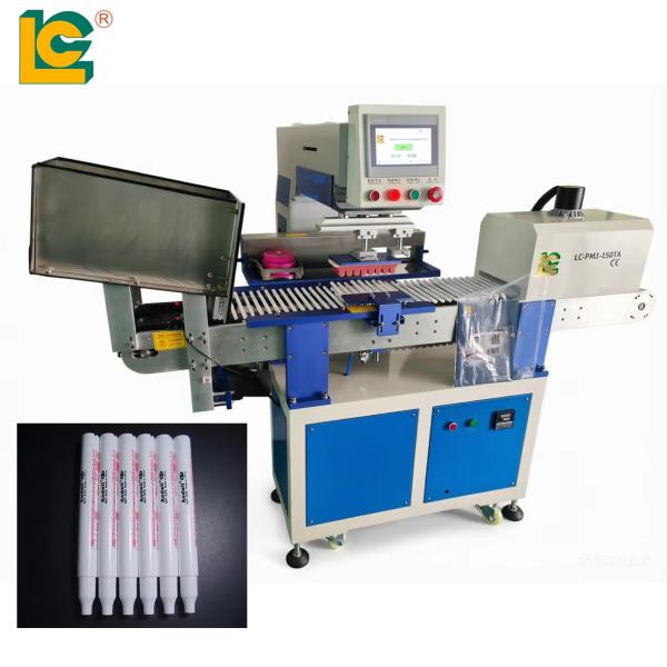Quality Industrial Grade Automatic Straw Pad Printing Machine With Auto Feed and Dryer for PP PE PLA Straw Pen Rod Mascara Tube for sale