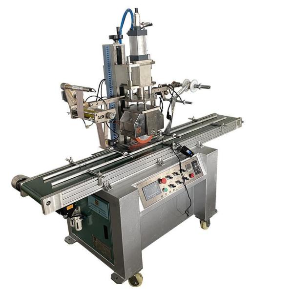 Quality Automatic hot stamping machine for cap with conveyor for sale