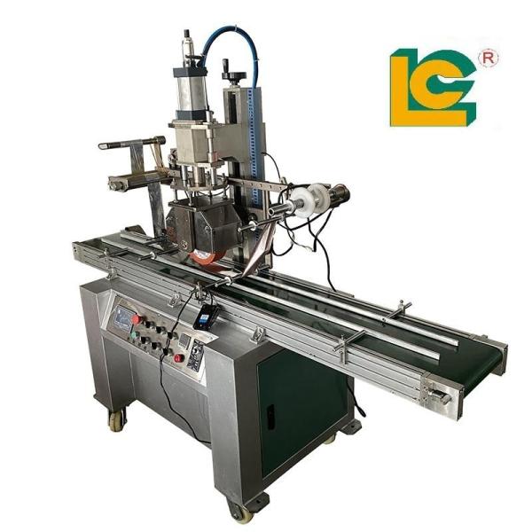 Quality Automatic hot stamping machine for cap with conveyor for sale
