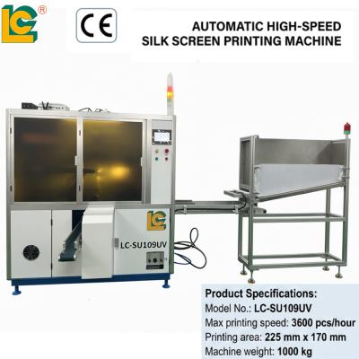 China High Speed Automatic Round Screen Printing Machine for Plastic Test Tube Caps with CCD Vision, Flame Treatment and UV Curing System for sale
