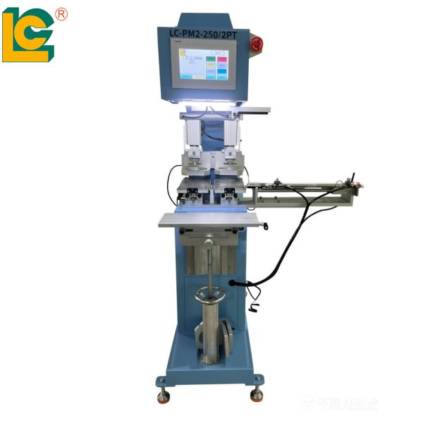 Quality LC 2-Color Closed Ink Cup Pad Printing Machine with Independent Pad Shuttle for sale