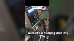 Semi-automatic Rotary Hot Foil Stamping machine for A5 notebook