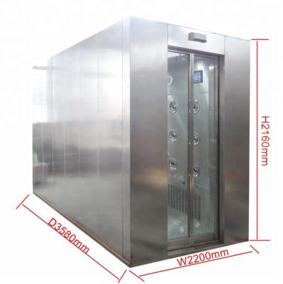 China Clean room interlock automatic air shower cleaning shower for sale