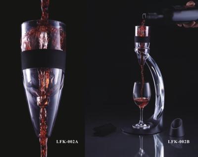 China GLOBAL PATENT TWIST Adjustable Wine Aerator Stainless Steel Wine Aerator Decanter LFK-022B for sale