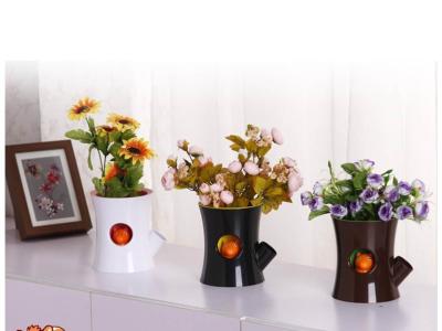 China Fancy cute abs decorative planters/christmas decor flower pot GK- A-003 for sale