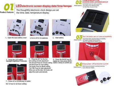 China Novelty mini portable small gas room heaters of air conditioner shape GK-FANW-05 for sale
