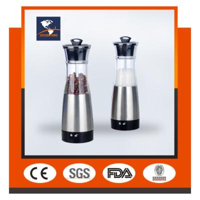 China High quality Stainless Steel  Electric Gravity-control Pepper Mill/Grinder GK-20 for sale