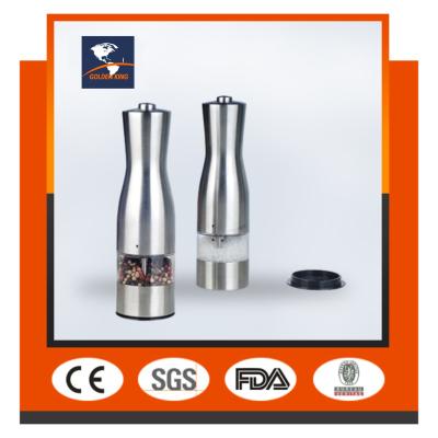 China HIGH QUALITY stainless steel electric pepper mill GK-07/stainless steel pepper mill for sale