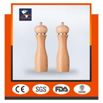 China Tableware Bamboo salt shaker and pepper grinder Muller High Quality spice GK-S13FT mill for sale