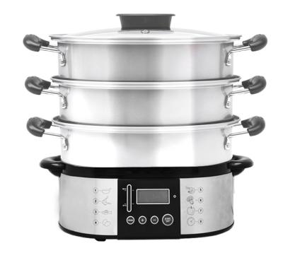 China High Power Auto off 7 programmes External water 11L Digital Stainless Steel Steam Cooker XJ-11103 for sale