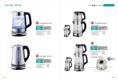 China 1.8 L Strix thermostat controller LED display Removeable  filter with kettle and overheating protection PY1837-GD-ZM for sale