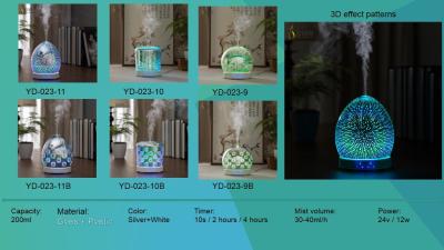 China New Product auto aroma diffuser Wholesale Aroma Diffused Oil Diffuser Humidifier With Led GK-YD-023-11 for sale