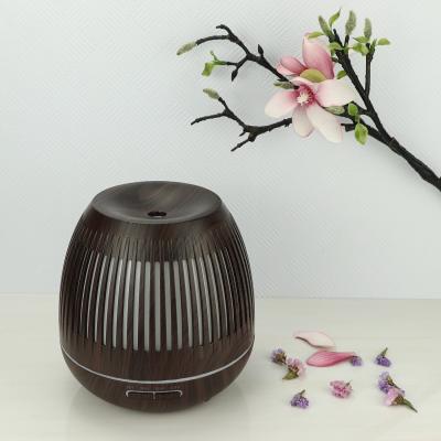 China 7 Color Changing LED Light Aromatherapy Essential Oil Diffuser 400ml air ultrasonic humidifier Light Wood color GK-W01 for sale