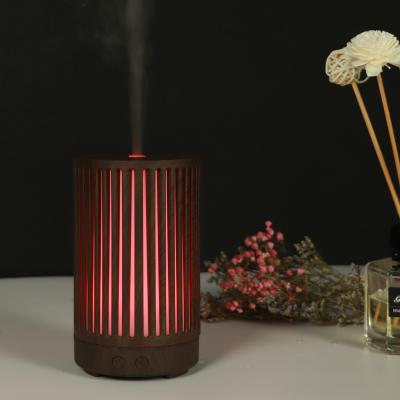 China 7 Color Changing LED Light Aromatherapy Essential Oil Diffuser air ultrasonic humidifier Light Wood color GK-YX126D for sale