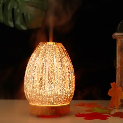 China 7 Color Changing LED Light Aromatherapy Essential Oil Diffuser air ultrasonic humidifier Light Wood color GK-YX-3D-021 for sale
