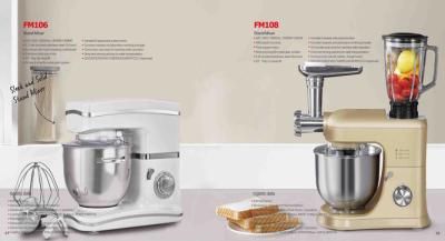 China Rotary switch Bowl-lift design stainless steel Skid-resistant feet Stand Mixer FM-106 for sale