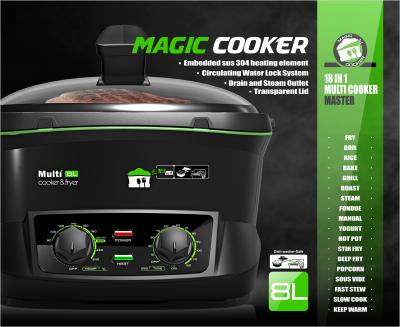 China New design Digital Multicooker,8 in 1 cooking master, multifunction,wonder cooker ME-08K for sale