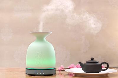 China 7 Color Changing LED Light Aromatherapy Essential Oil Diffuser air ultrasonic humidifier Light Wood color YD-023-4 for sale