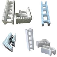 China Expanded Polystyrene ICF Block Forming Machine 1400x1200mm Mold Size PLC Control for sale