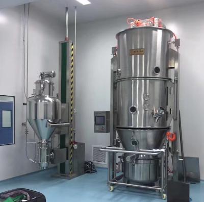 China Vertical  160 Kg / Batch Pharmaceutical Fluid Bed Dryer for sale
