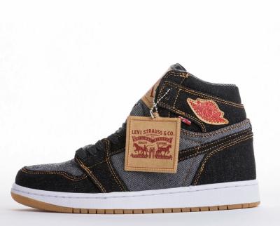 China Wholesale Levi's x AJ 1 Retro NRG Denim Basketball Shoes & Sneakers for Sale for sale