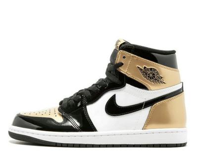 China Wholesale AJ 1 Retro High OG ‘Gold Toe’ Basketball Shoes & Sneakers for Sale for sale