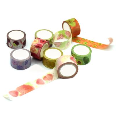 Cina il custume rende a washi i modelli di nastro di carta di frutta fresca con il nastro protettivo di logo in vendita