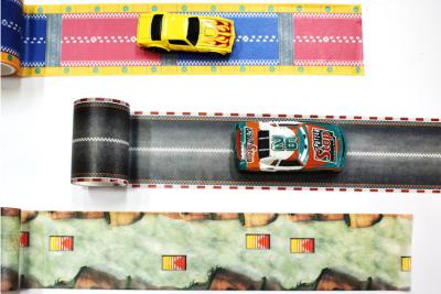 Cina Gli autoadesivi impermeabili all'ingrosso di nastro adesivo del nastro della strada dell'automobile hanno colorato il nastro protettivo di washi per i bambini in vendita