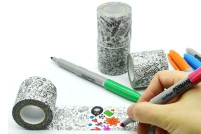 Cina Mestiere su ordine che stampa il nastro protettivo di carta scrivibile variopinto di carta di Washi Washi in vendita