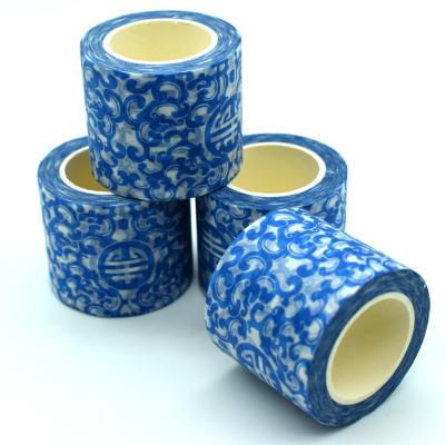 Cina Nastro protettivo di Washi della porcellana bianca blu per i mestieri di DIY in vendita