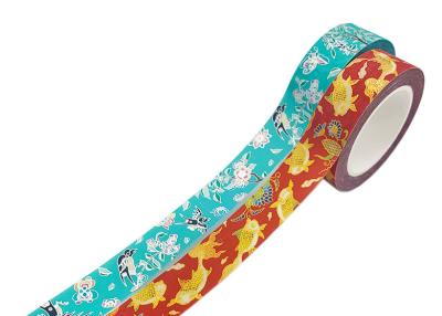 Cina L'abitudine ha stampato il nastro Tearable colorato di Washi della stagnola in vendita