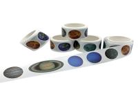 China Multi Color Planet Patterns Washi Paper Stickers for sale