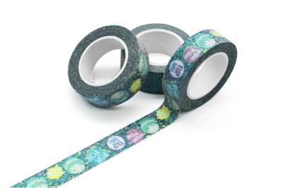 Cina L'abitudine del nastro di Washi di scintillio ha stampato il nastro di Washi per la cancelleria della decorazione in vendita