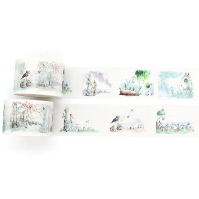 Cina Singolo nastro variopinto adesivo parteggiato di Washi per la decorazione dell'album per ritagli in vendita