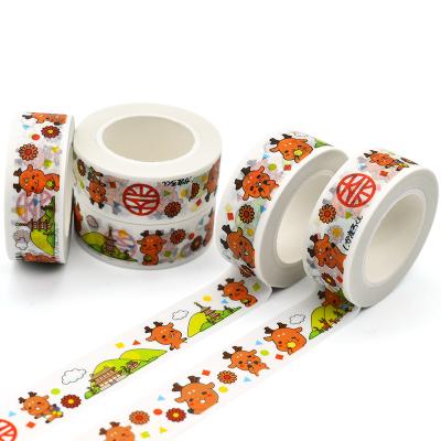 Cina Nessuna larghezza di carta sbiadentesi 18mm del nastro protettivo di CMYK Kawaii Washi in vendita