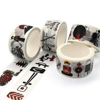 Cina Larghezza 12mm Washi giapponese impermeabile di SVHC di nastro di carta in vendita