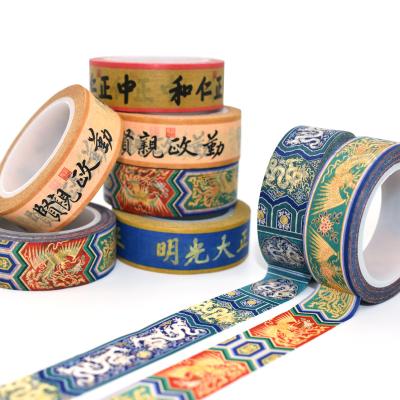 中国 Washi Tearable付着力の細いテープを衰退する色無し 販売のため
