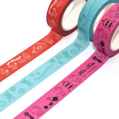 China Daisy Printed Custom Washi Tape moderna com Logo Masking Paper Tape feito sob encomenda à venda