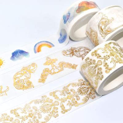 Cina Japanese Washi Paper Tape Custom Printed Gold Foil Washi Tape Manufacturer in vendita