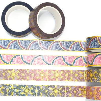 Cina Custom Writable Cute Washi Paper Tape Printed Silver Or Gold Foil Washi Tape in vendita
