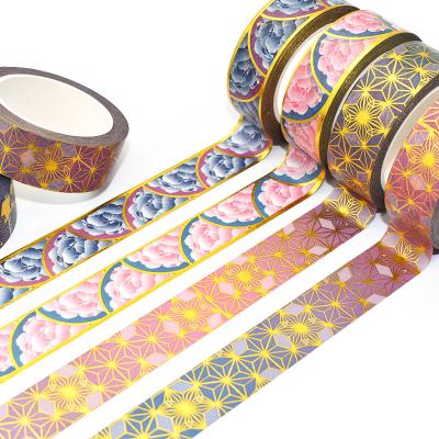 Cina Custom Design Your Own Washi Tape Printed Colored Gold Foil Washi Tape in vendita