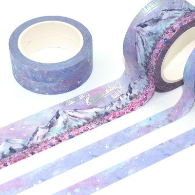 Cina L'abitudine del nastro di Washi ha stampato il nastro protettivo colorato di nastro di carta giapponese blu in vendita