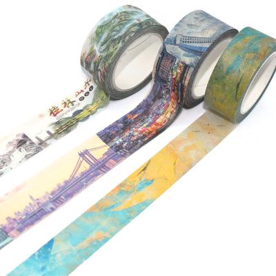 Cina Il nastro decorativo giapponese su ordinazione di Washi ha stampato il singolo nastro di Washi del lato in vendita