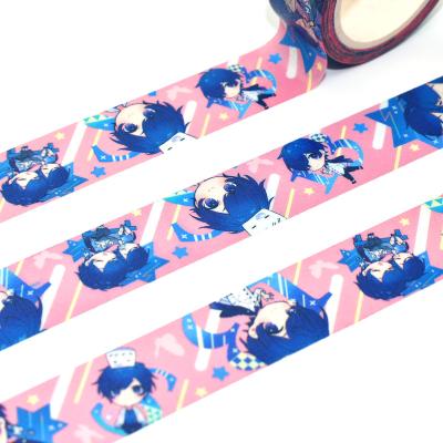 Cina Printed Masking Tape Custom Japanese Decoration Washi Paper Tape in vendita