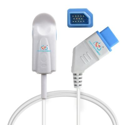 China 15 Pin Nihon Kohden Oxima Pulse Spo2 Sensor 3 Meter SpO2 Probe for sale