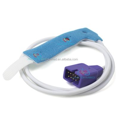 China Neonate And Adult Disposable Spo2 Sensor Sponge Disposable Pulse Oximeter With Adhesive Tape for sale