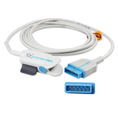 China Amydi-med GE Heart Rate Sensor Reusable SpO2 Pulse Oximeter USB SpO2 Sensor Cable for sale