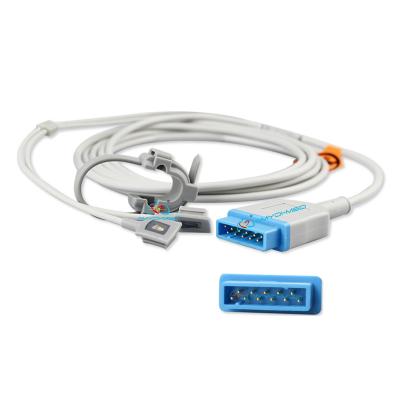 China GE SpO2 Pulse Oxima 11pin Sensor Cable for Class II Heart Rate Monitoring for sale