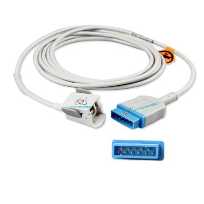 China Reusable  Amydi-med Spo2 Sensor for GE 11 Pin Finger Clip Wrap Spo2 Oxygen Sensor for sale