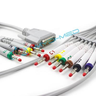 China Biocare Dongjiang Edan Ekg Cords 10 Lead With Chest Suction And Limb Clamp ECG Electrodes for sale